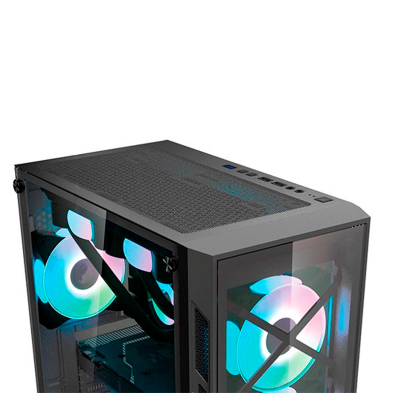 Case Gaming Checkpoint Chrono 700 Media Torre Vidrio Templado Atx Negro ...