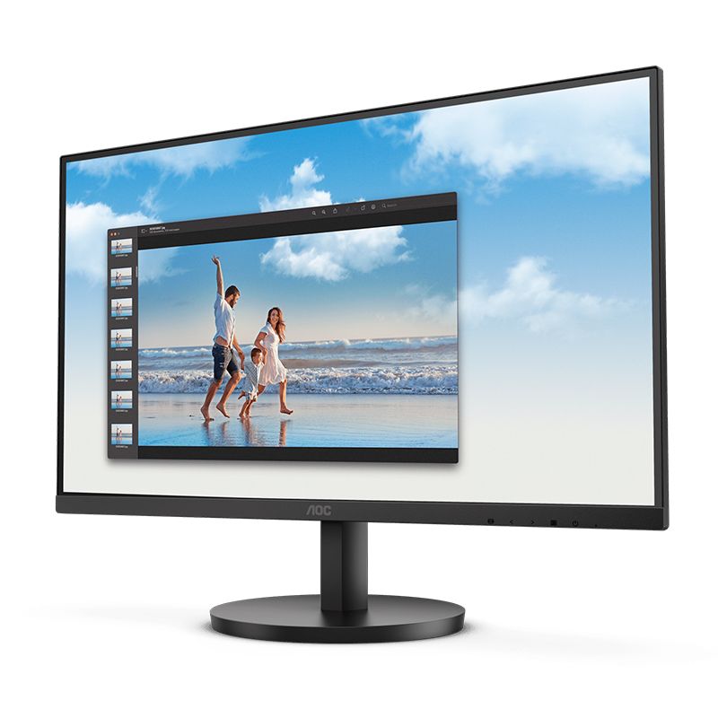 Monitor 23.8″ LED AOC 24B3HM 1920×1080 75Hz VGA HDMI – NetCom Guatemala ...